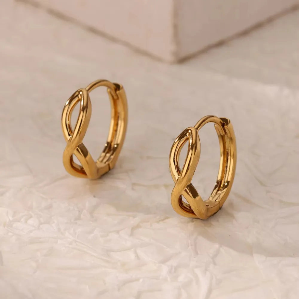 Infinity Twist Hoops – Akinara